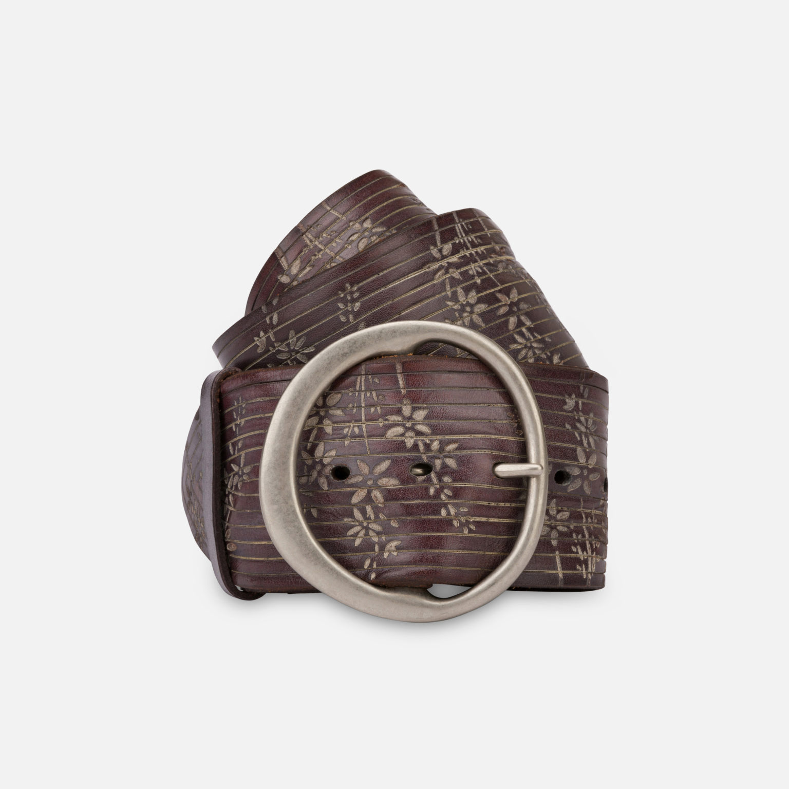 Cintura Elsa in cuoio testa di moro - Fabrizio Mancini